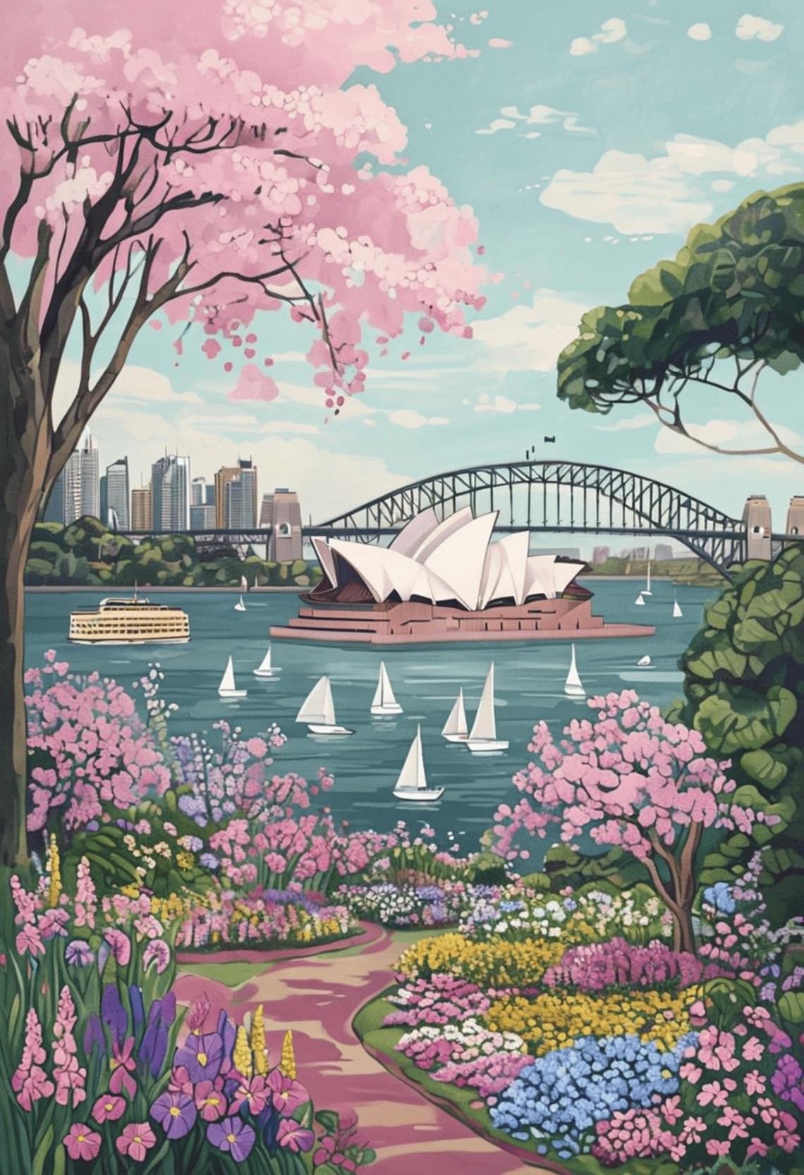 Sydney Opera House Print | Australian Art | Digital Art | PNG Download ...