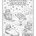 Winter Sports Coloring Pages for Kids | Winter Games Classroom ...