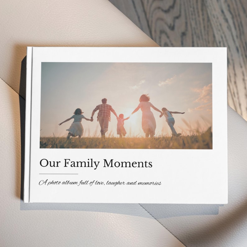Editable Family Photo Album Template | 11x8.5 Inch | 16 Pages | Canva ...