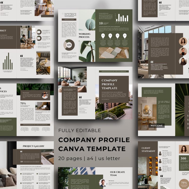 Luxury Company Brochure - Etsy