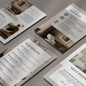 Interior Designer New Client Welcome Packet: Canva Template, Onboarding ...