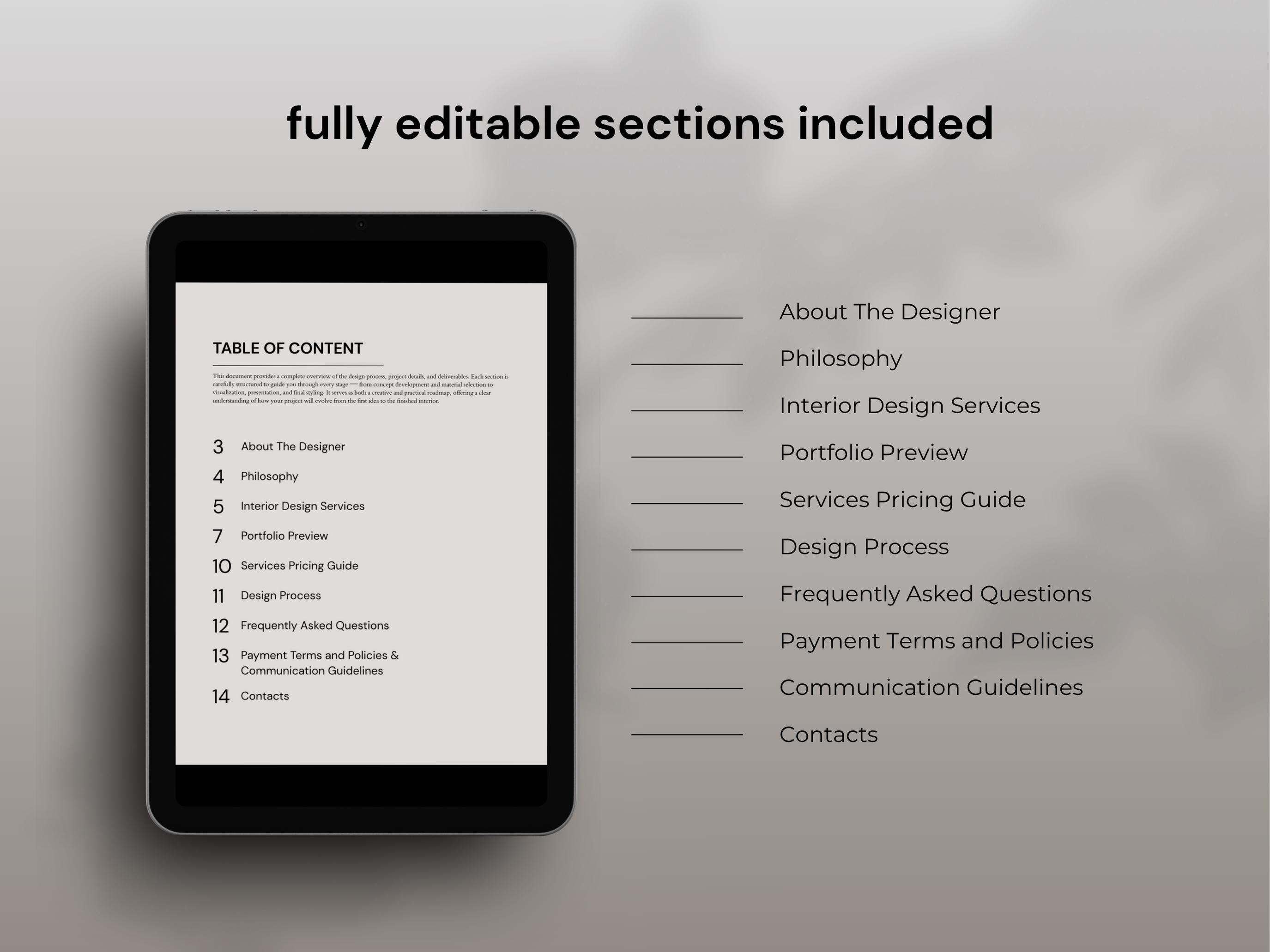 Onboarding New Client Welcome Packet | Architecture & Interior Design ...