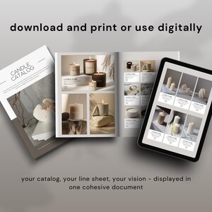Candle Business Catalog Template | Price List Booklet | Canva Editable ...