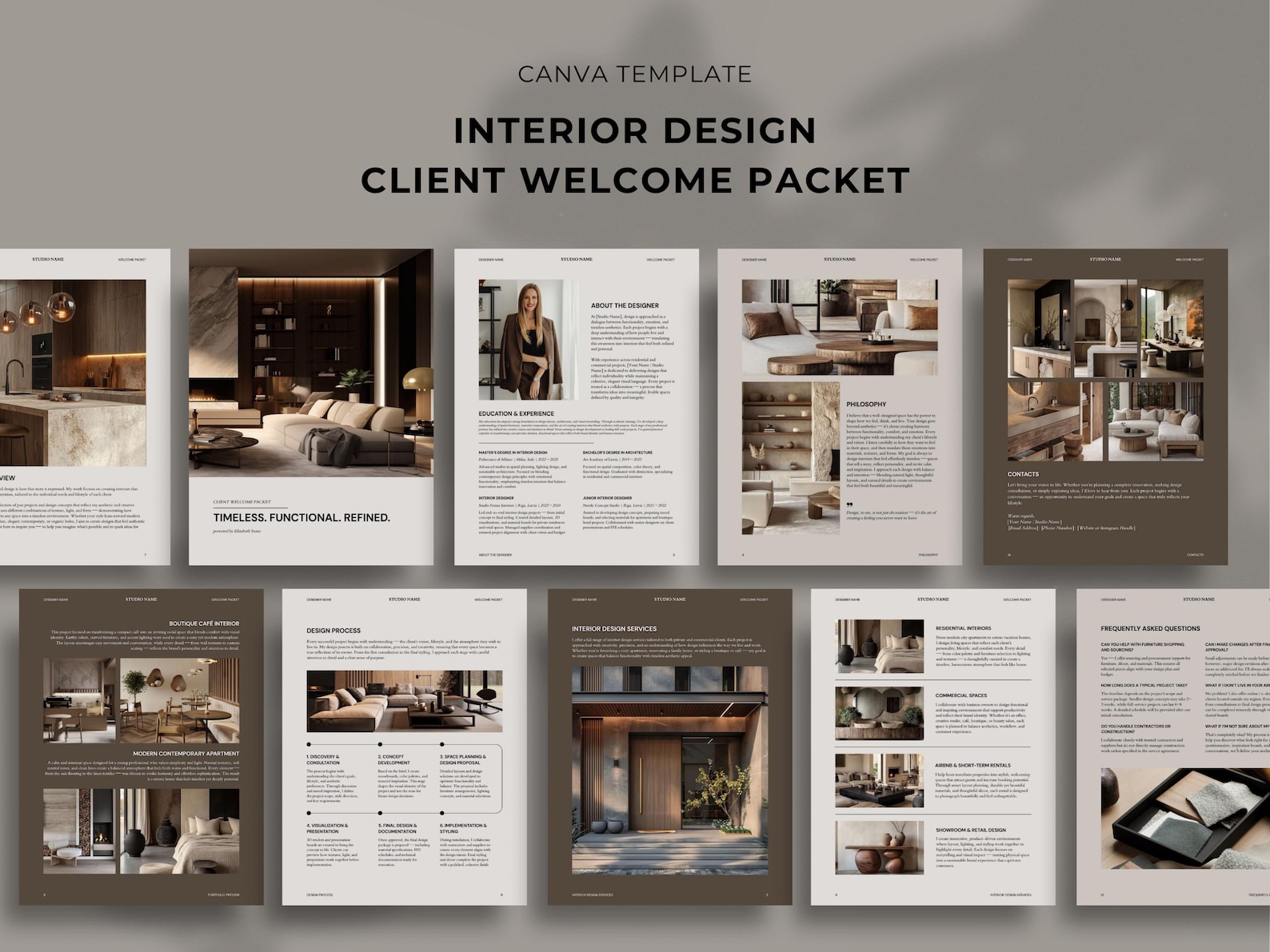 Onboarding New Client Welcome Packet | Architecture & Interior Design ...