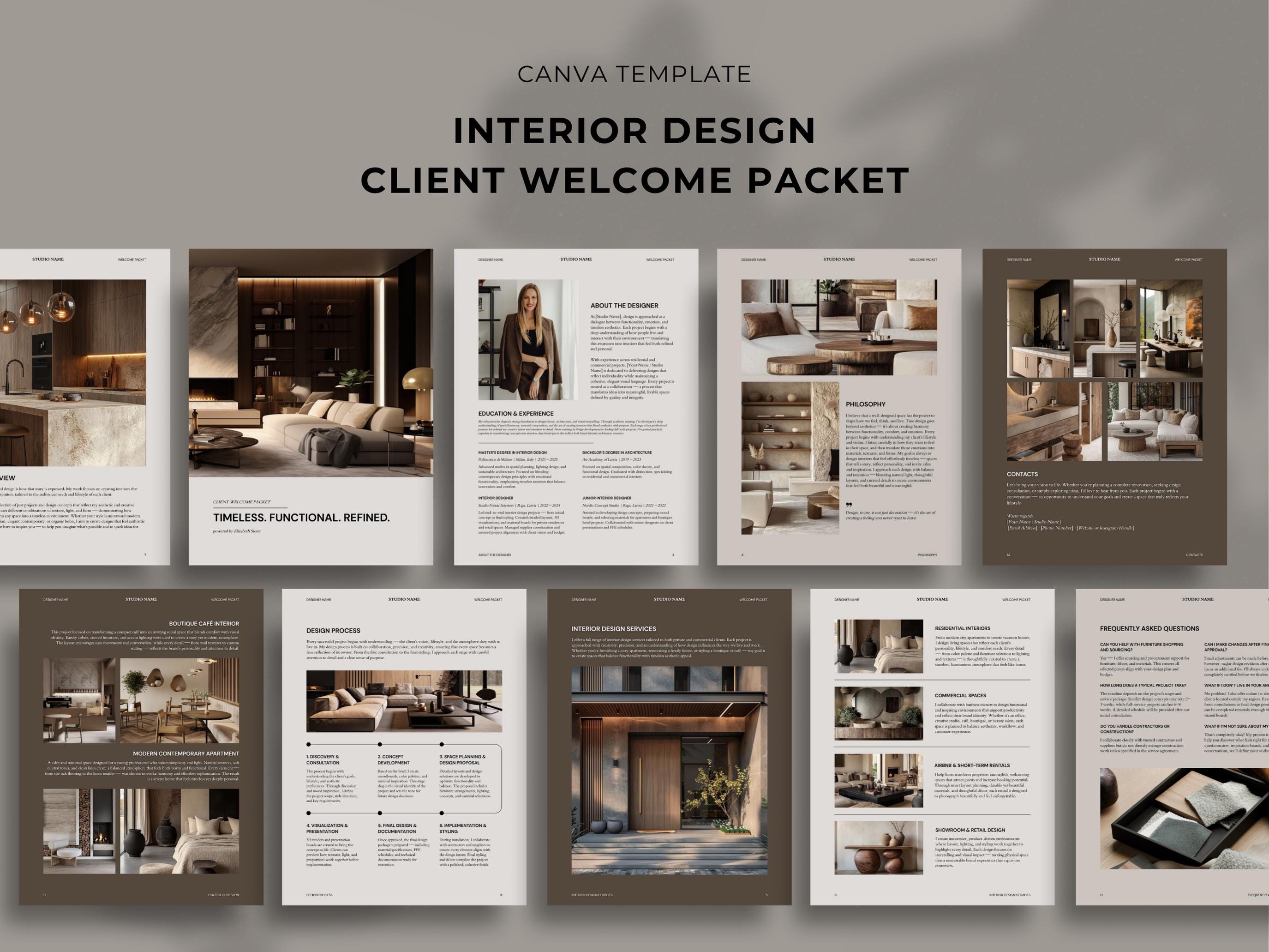 Onboarding New Client Welcome Packet | Architecture & Interior Design ...