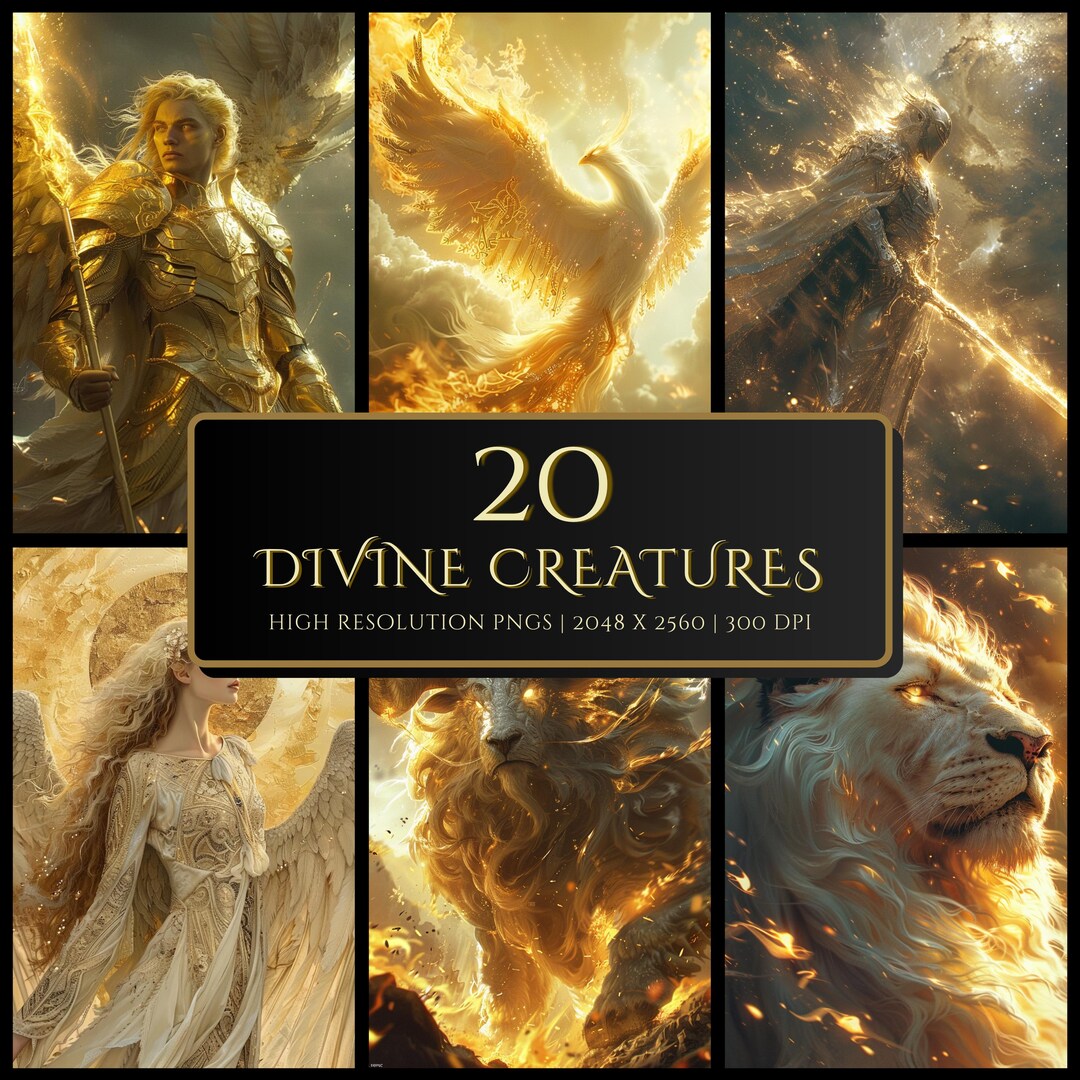 Divine Fantasy Portraits – 20 High-resolution Pngs for Dnd, Writers ...
