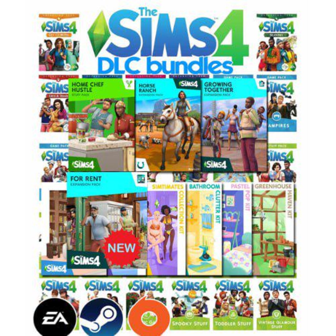 The Sims 4 Complete Collection All DLC Expansions +72 Windows PC - Etsy ...