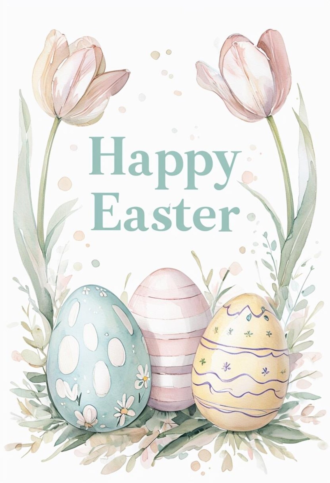 Easter Watercolor Printable - Etsy