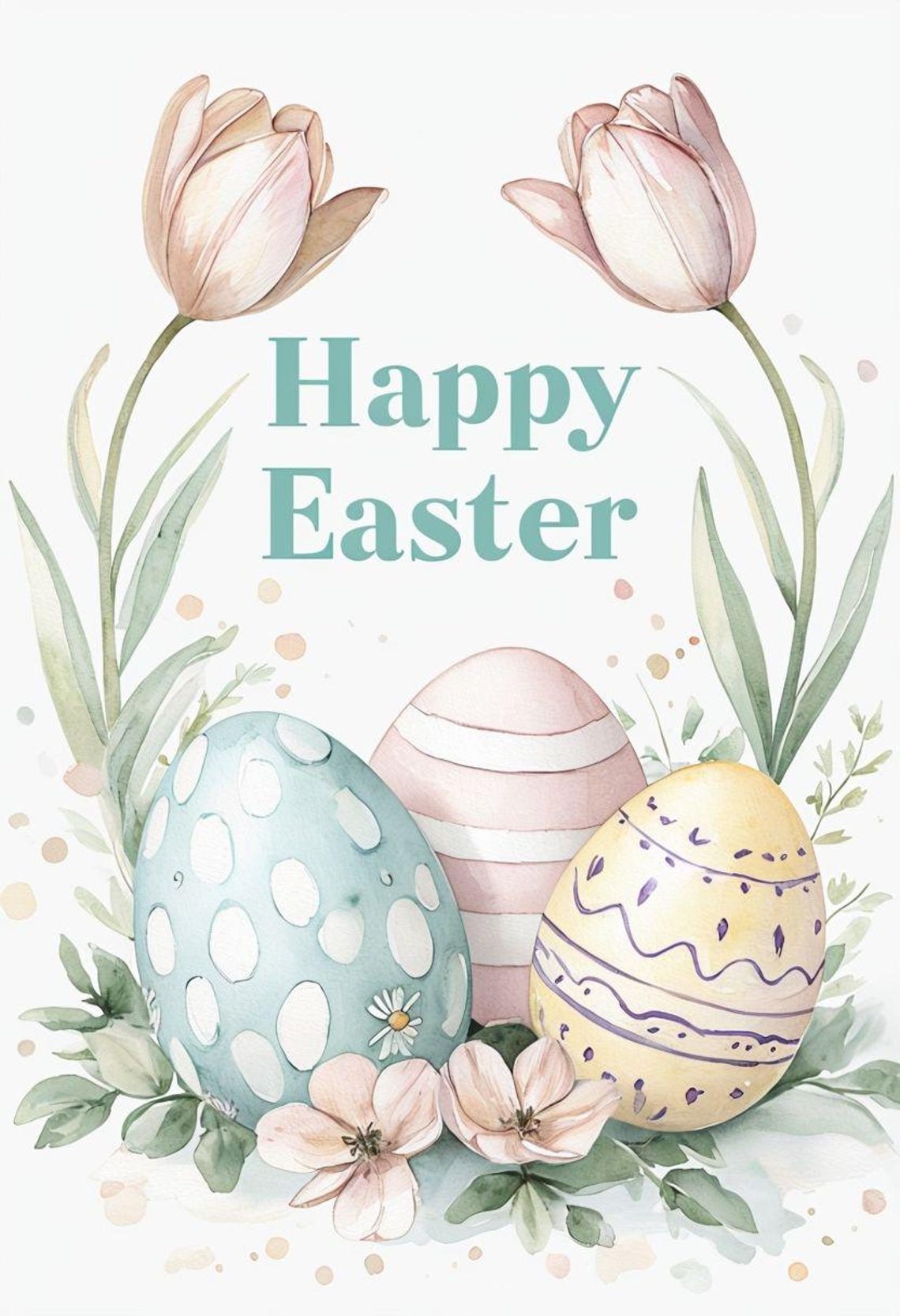 Easter Watercolor Printable - Etsy