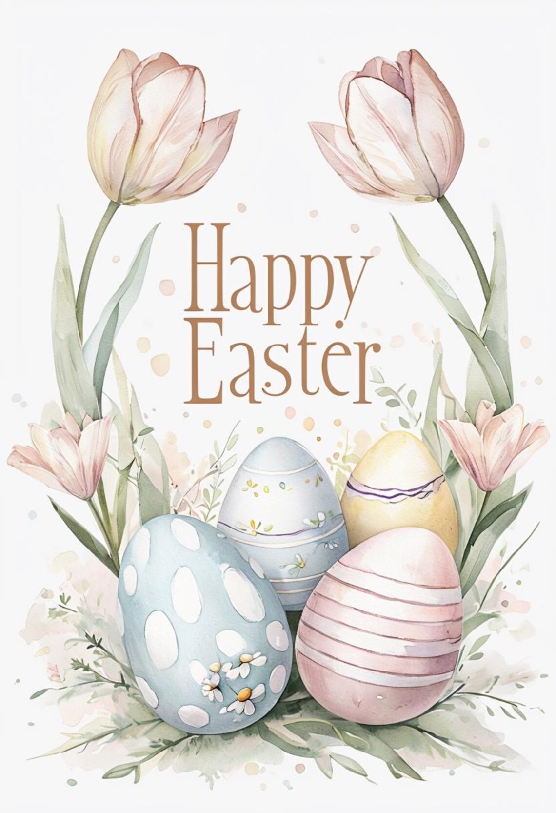 Easter Watercolor Printable - Etsy