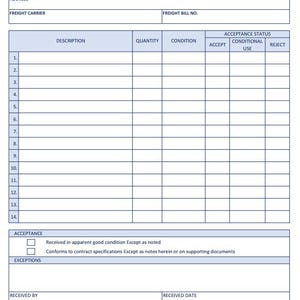 Receiving Report Form - Etsy