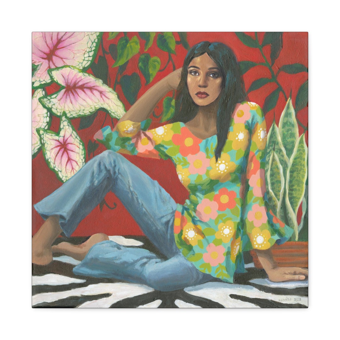 Female Figure Painting, Print on Canvas, "inner World" - Etsy