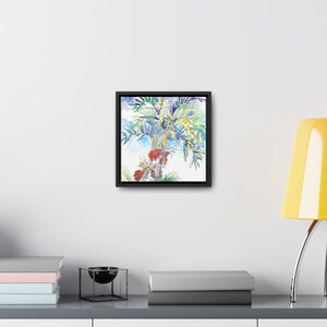Florida Palm Trees Art, Framed Print on Canvas, "betel Nut Trees ...
