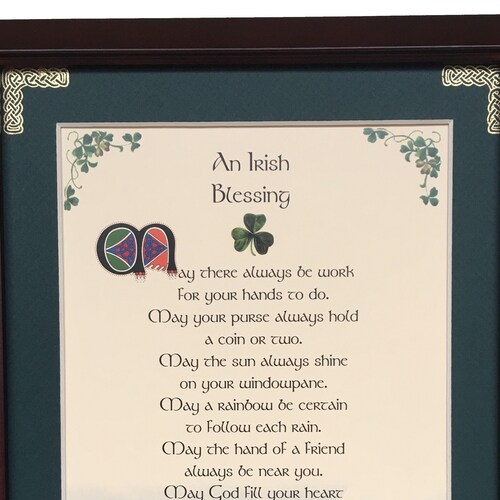 May There Always Be Work for Your Hands to Do Framed Irish - Etsy