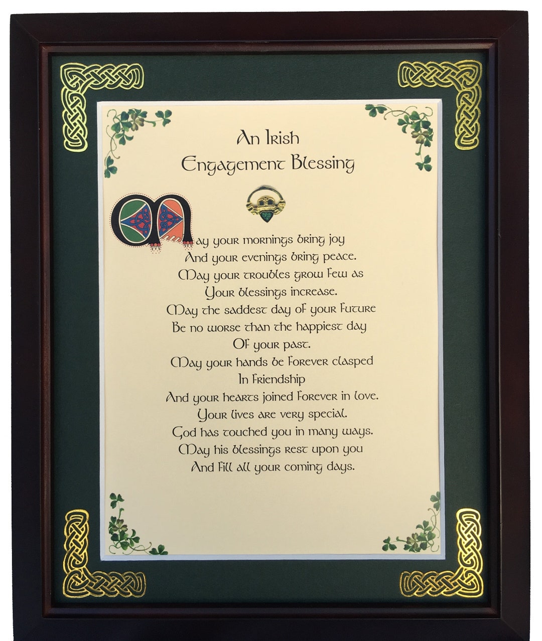 May Your Mornings Bring Joy - Irish Engagement Blessing - Personalize ...
