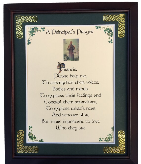 Principal's Prayer Personalized Blessing Framed - Etsy