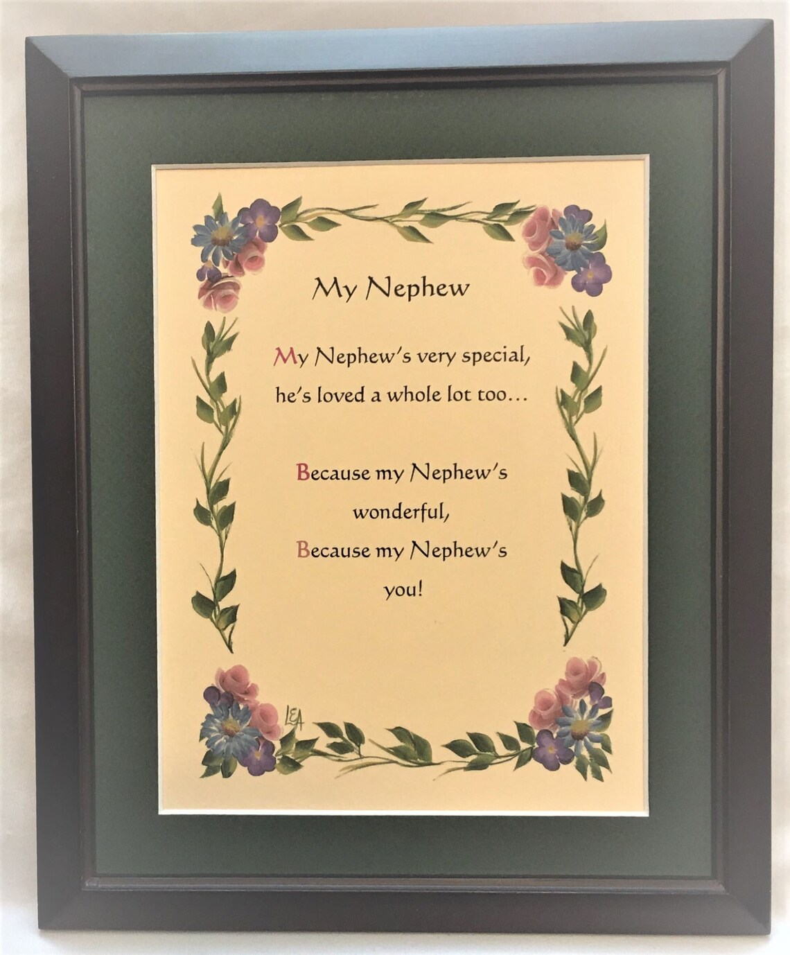 Nephew Poem Nephew Nephew Gift Nephew Gift From Aunt Nephew