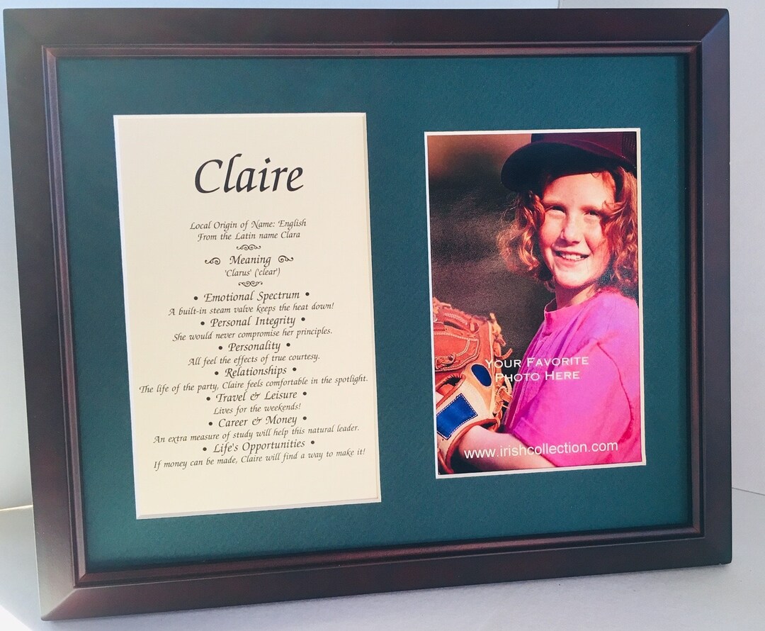 First Name Origin and Meaning Print Framed - Personalized First Name ...