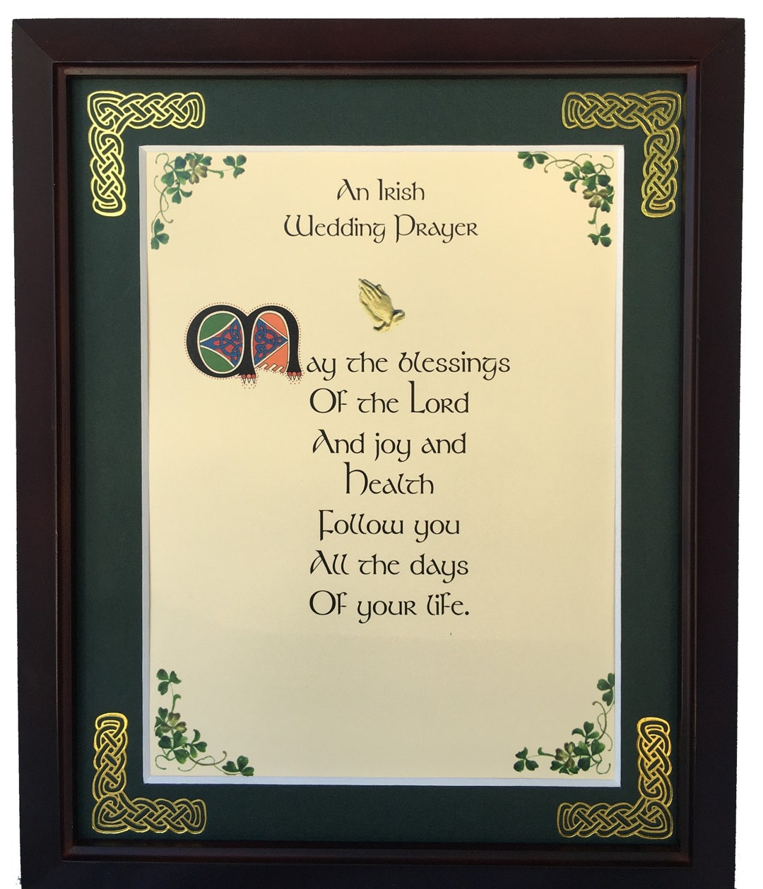 Irish Wedding Prayer, Personalized Blessing Framed, - Etsy