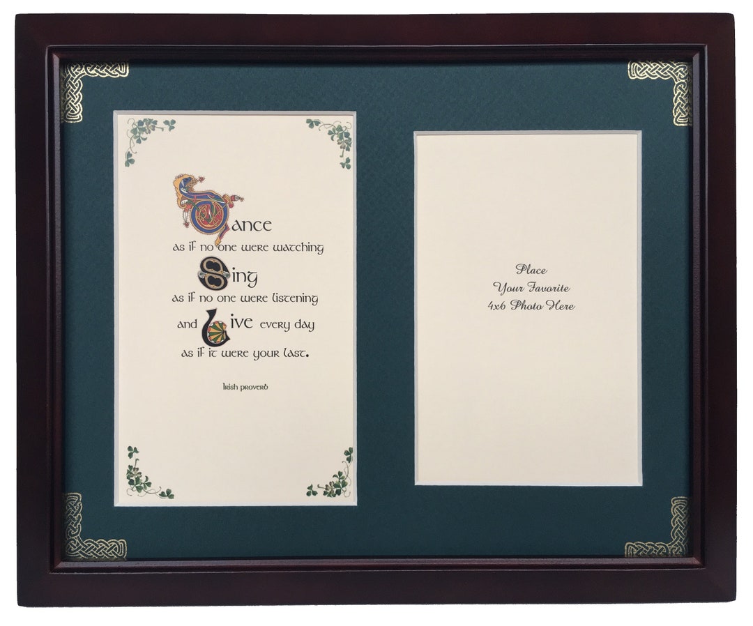 Dance Sing Live, Personalized Blessing Framed, Irish Blessing - Irish ...
