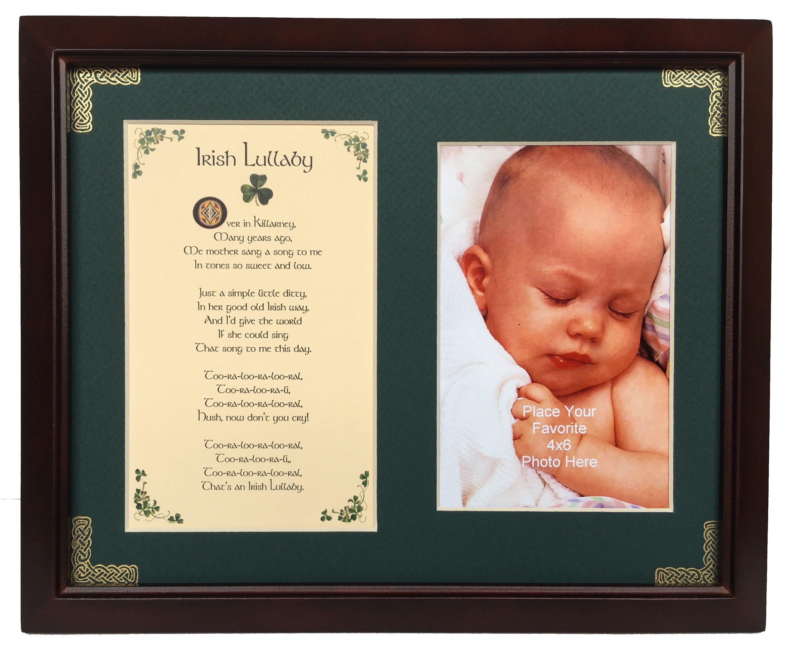 Irish Lullaby Framed Song Lyrics Personalize With Name - Etsy