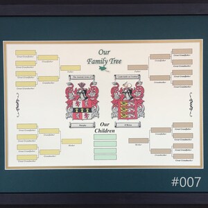 Custom Family Tree Framed Print - Personalized Genealogy Wall Art Gift ...