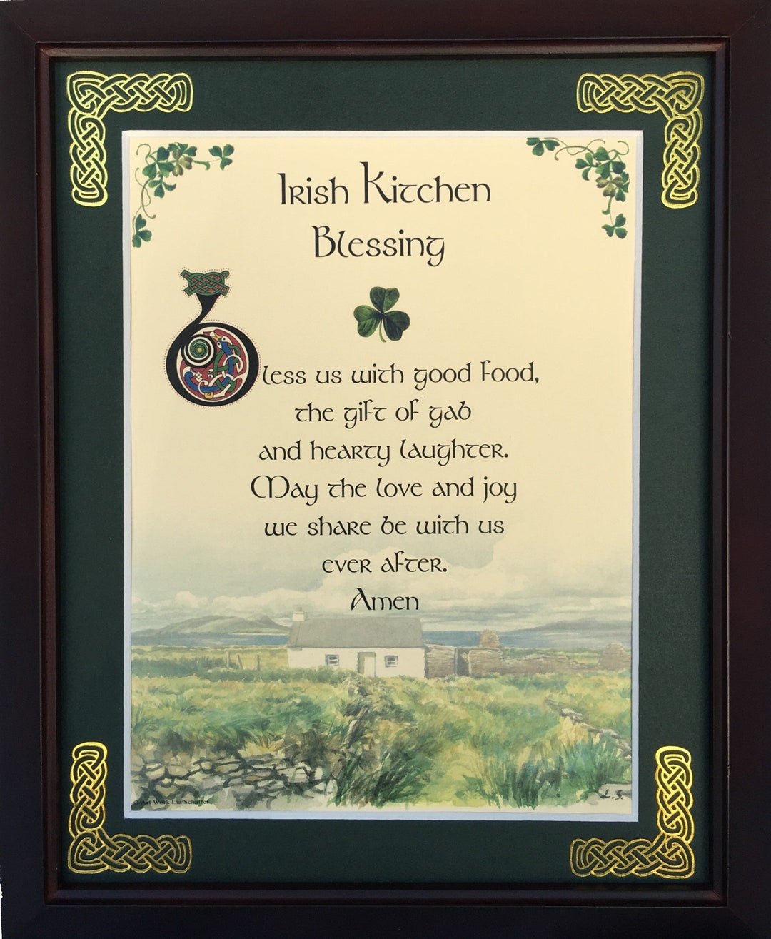 Irish Kitchen Blessing Personalized Framed Blessing, Irish Gifts for ...