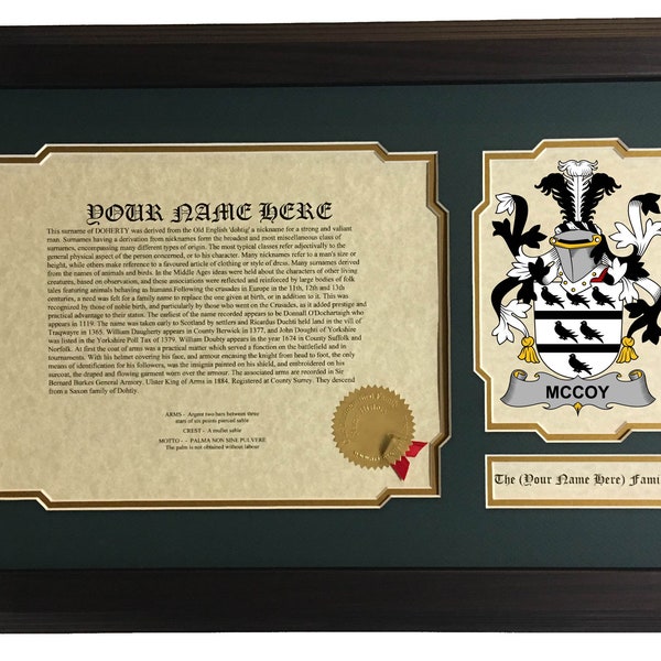 Mccoy Coat of Arms - Etsy