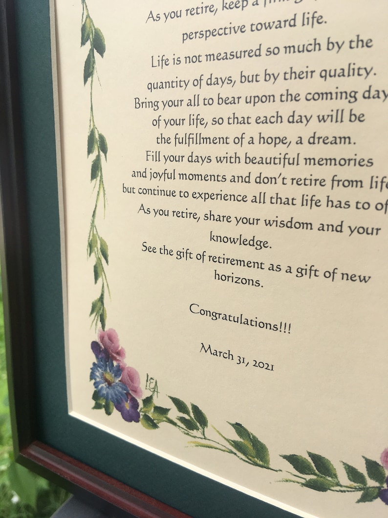 Retirement Blessing Retirement Poem Retirement Prayer - Etsy