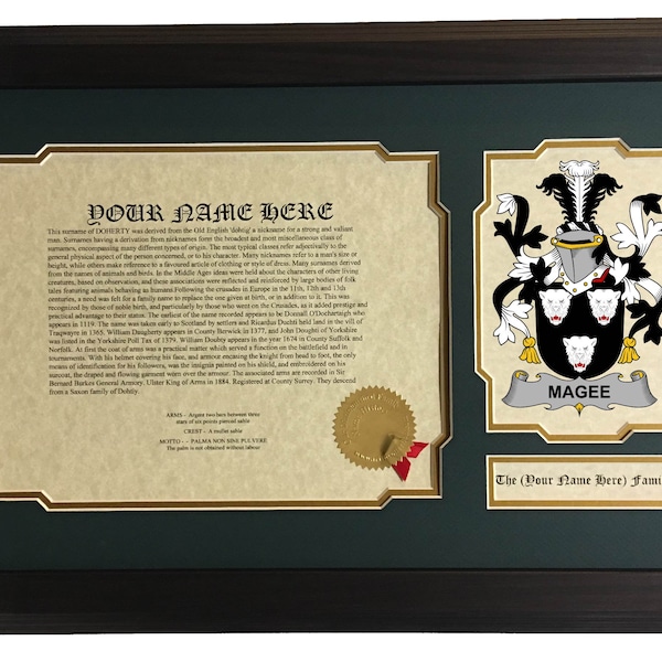 Mcgee Coat of Arms - Etsy