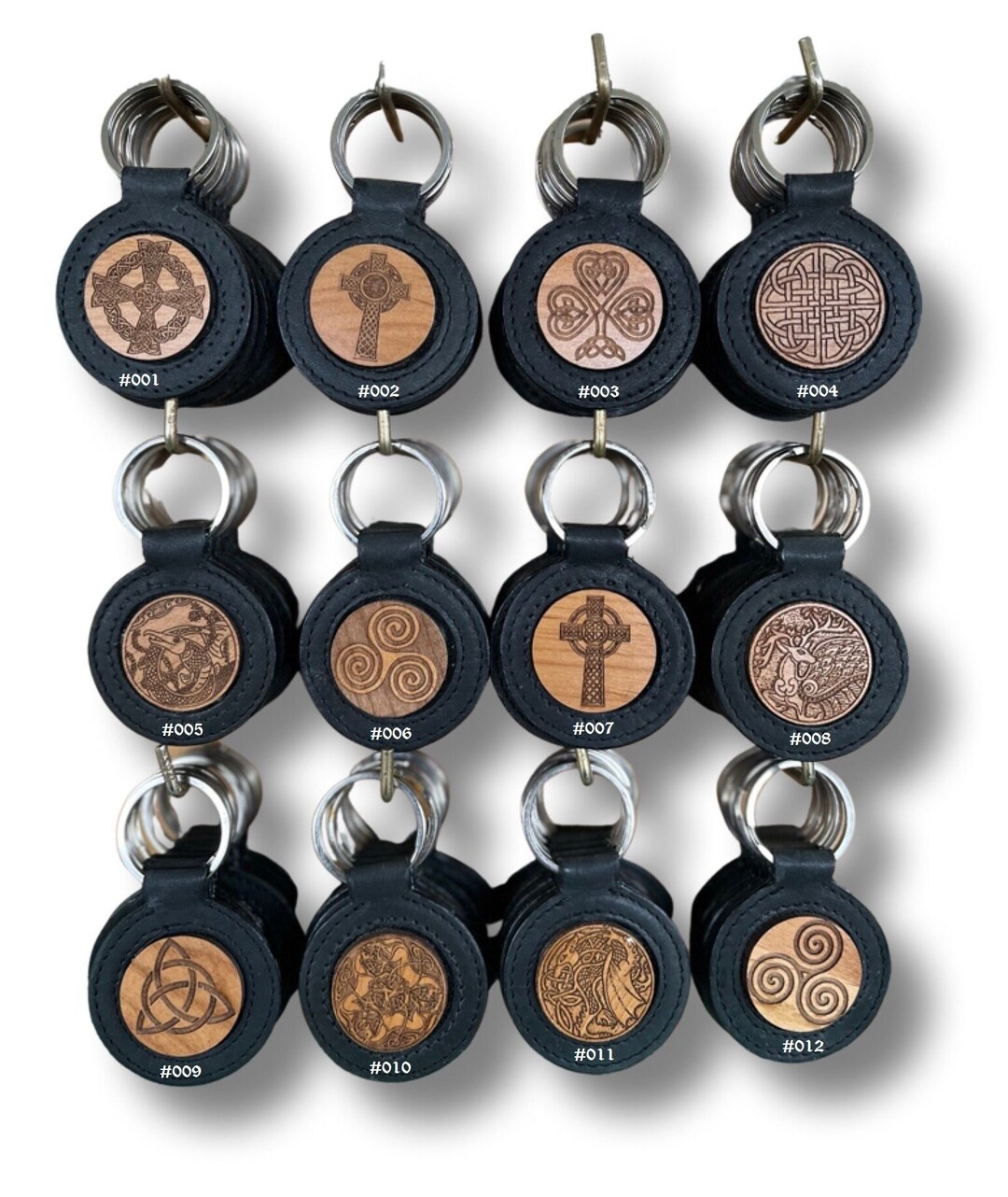 Celtic Designs Key Chains, Celtic Cross, Shamrock, Celtic Knot, Trinity ...