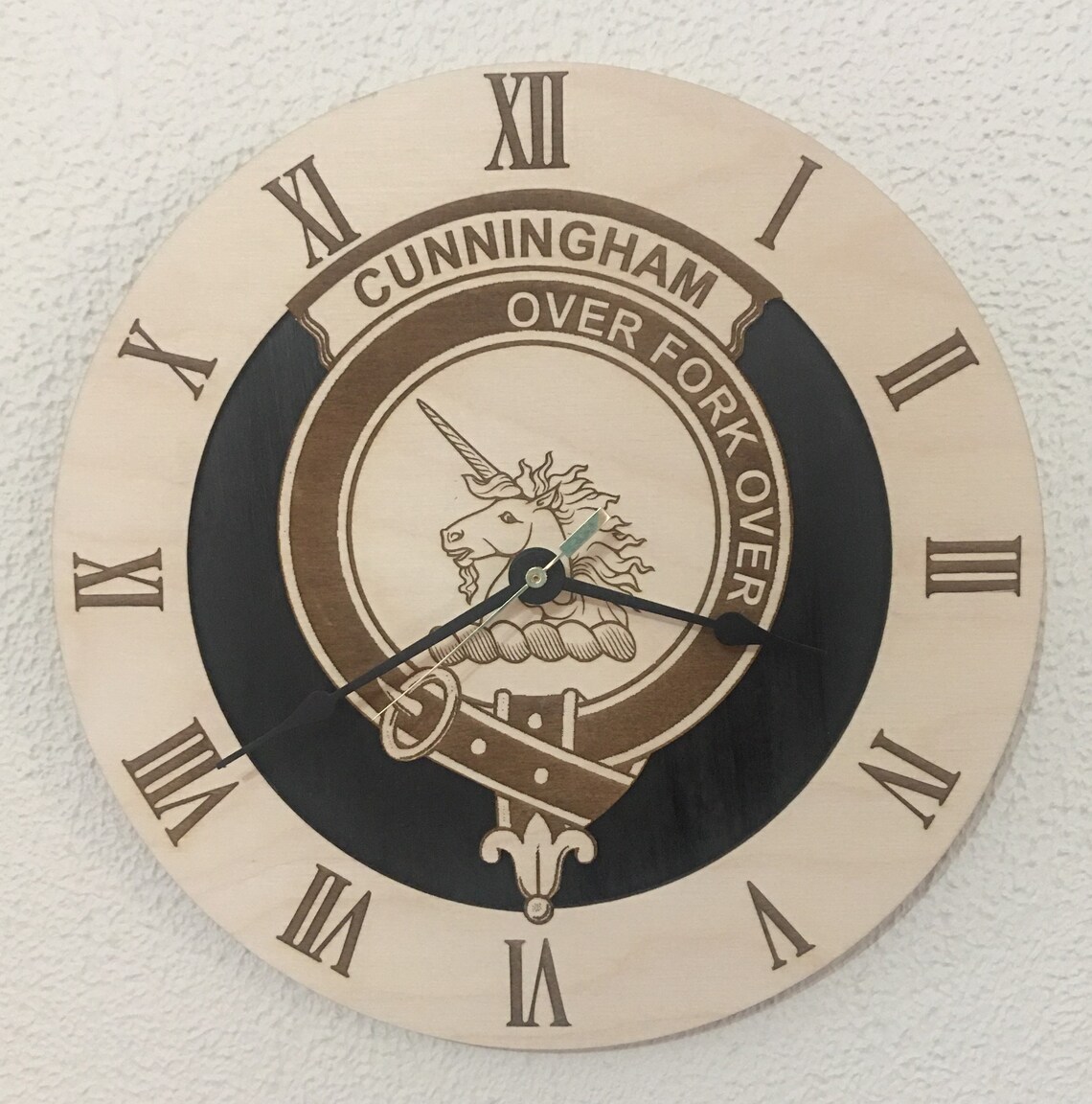 Clan Badge Clan Clock Plaque Clan Crest Scottish Clans | Etsy