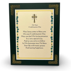 Personalized Confirmation Prayer 8x10 Framed Religious Gift Custom ...