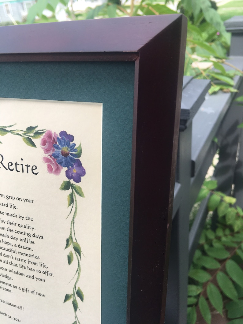 Retirement Blessing Retirement Poem Retirement Prayer - Etsy