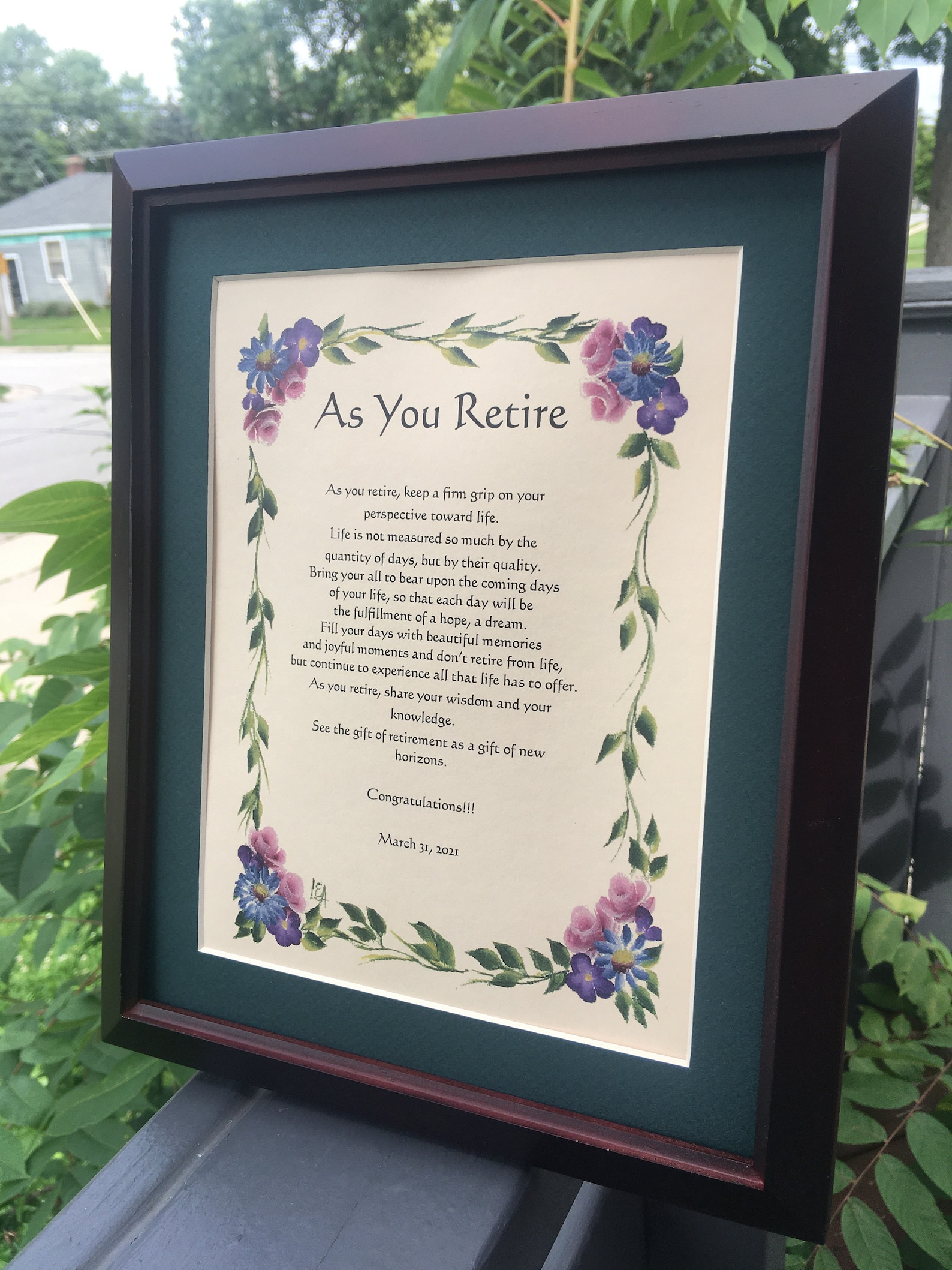 Retirement Blessing Retirement Poem Retirement Prayer - Etsy