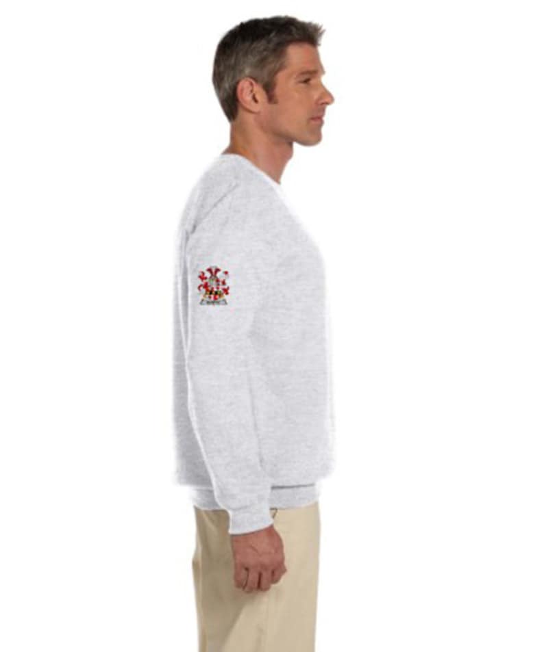 Family Coat of Arms Crest Sweatshirt - Heraldic Design Gift Pullover - Etsy