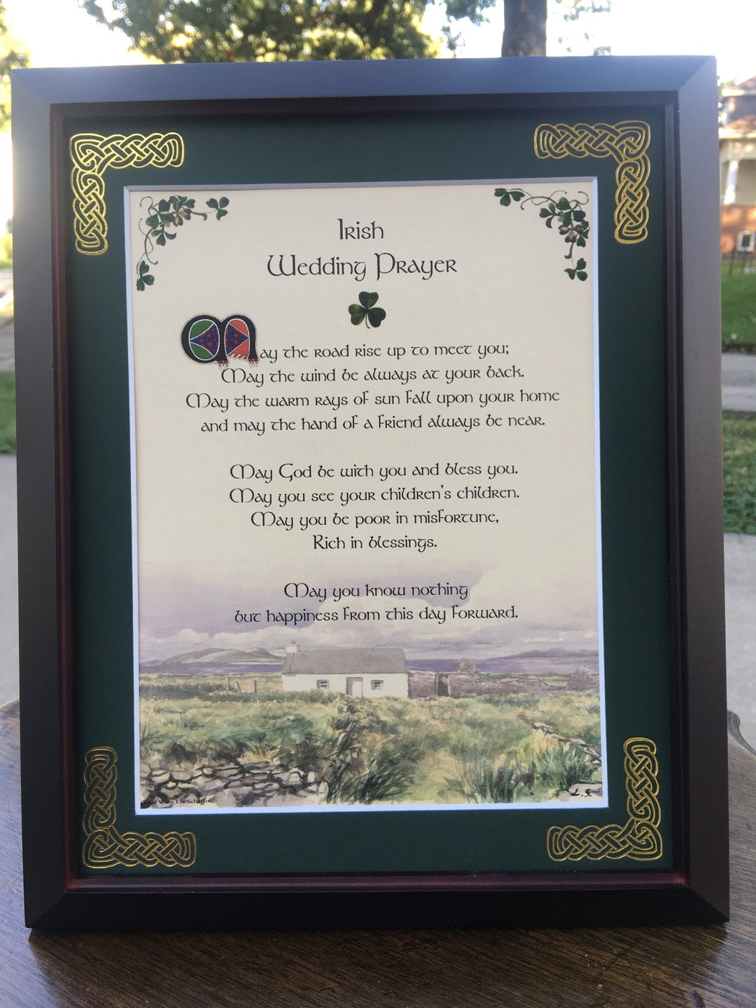 Irish Wedding Prayer, Personalized Blessing Framed, - Etsy