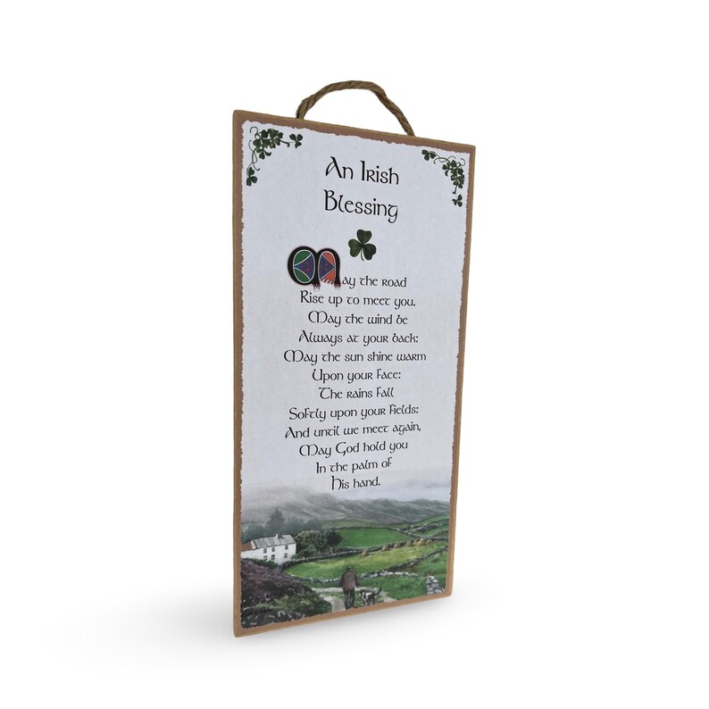 May the Road Rise Irish Blessing 5x10 Hanging Wooden Plaque Wall Art ...