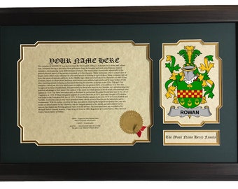 Rowan Coat of Arms - Etsy