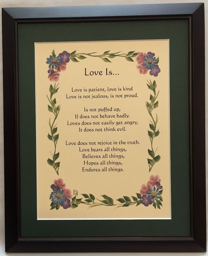 Love Is, Love is Patient, Love is Kind, Inspirational Poems ...