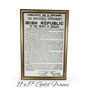 Irish Proclamation of Independence - Framed Print - Etsy