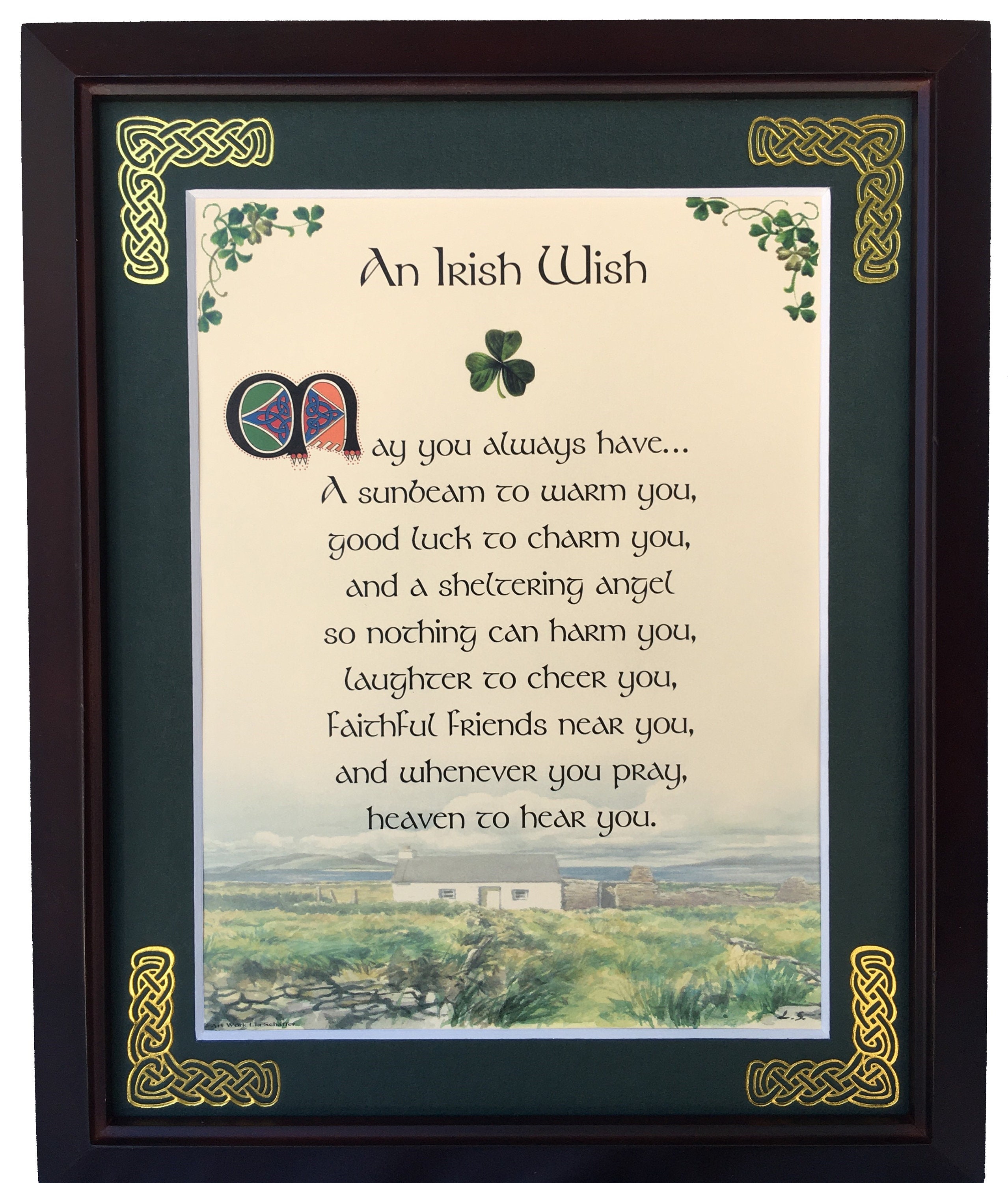 An Irish Wish, Personalized Blessing Framed, - Etsy