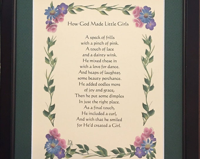 Why God Made Little Girls - Etsy