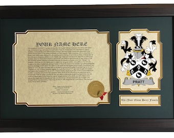Pratt Coat of Arms - Etsy