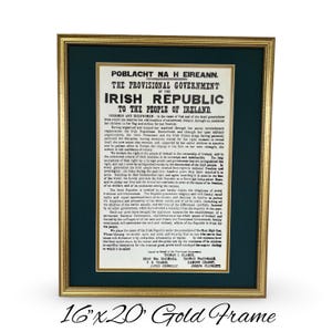 Irish Proclamation of Independence - Framed Print - Etsy