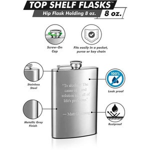 Personalized Coat of Arms Flask, Laser Engraved Family Crest, Scottish ...