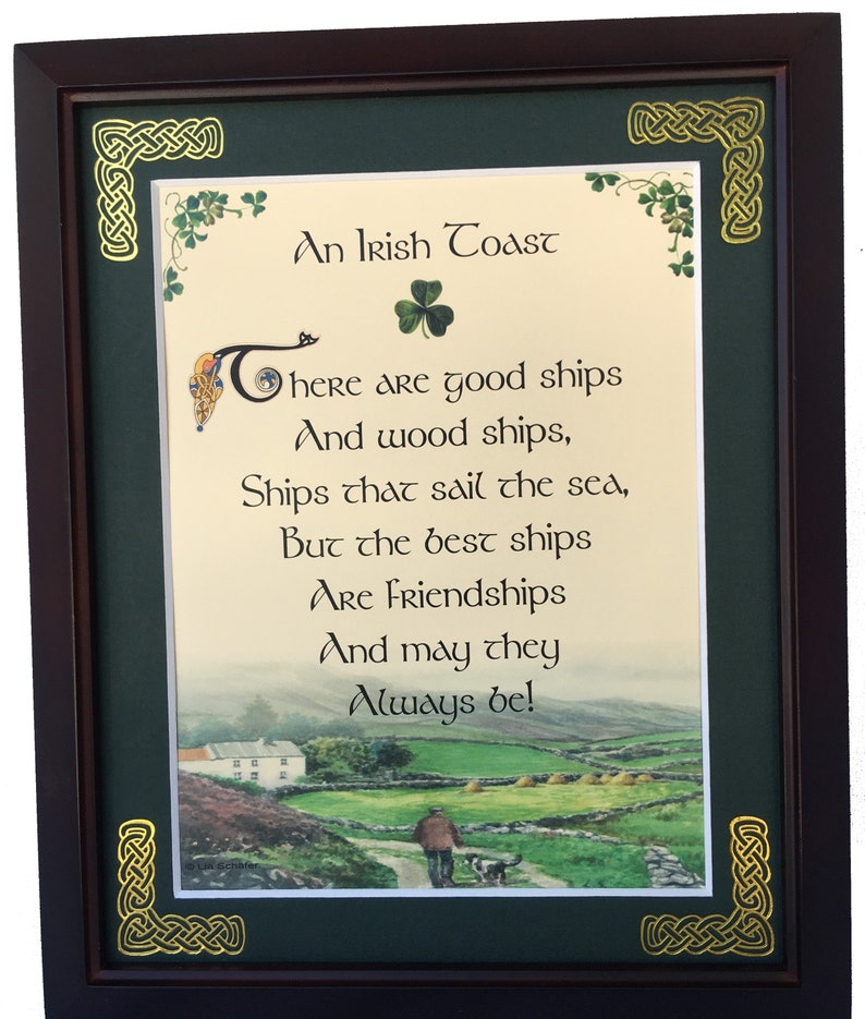 An Irish Toast, Personalized Blessing Framed, - Etsy