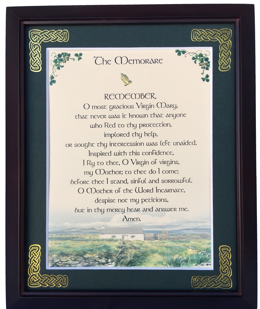 The Memorare - Framed Prayer - Personalize With Name, Date, Custom ...