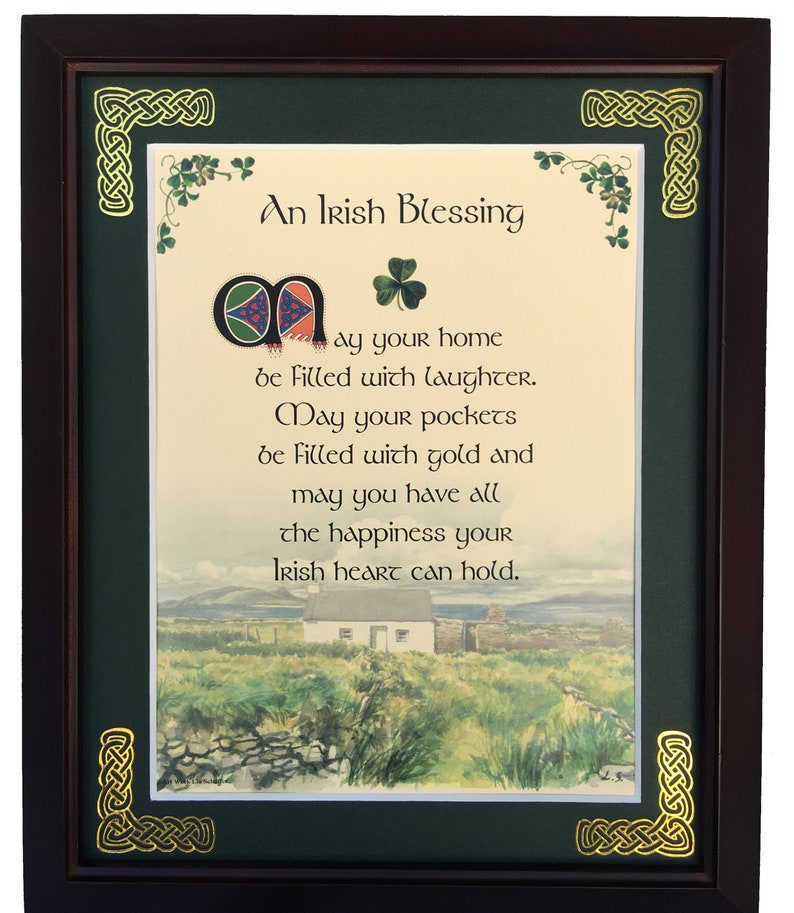 An Irish Blessing, Personalized Blessing Framed - Etsy