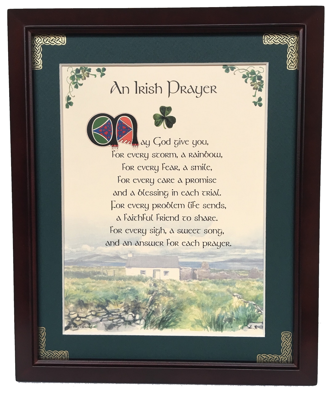 Personalized Framed Irish Blessing Prayer, Celtic Design - Etsy
